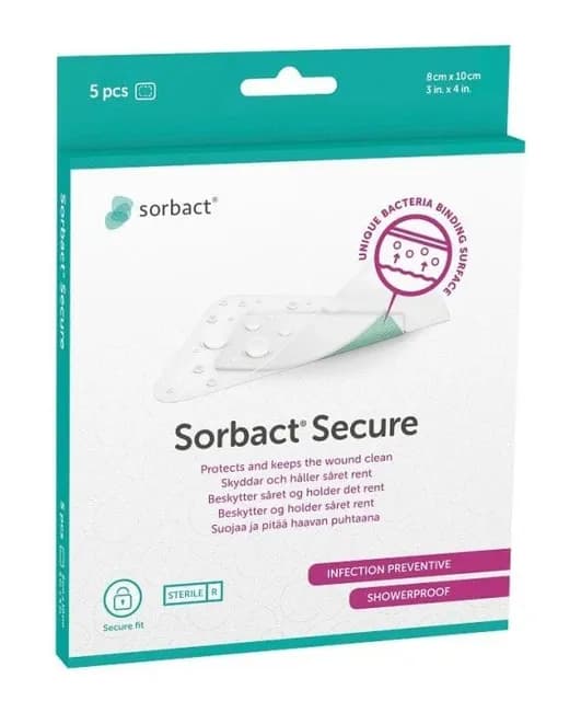 Sorbact Secure bakteriebindande plåster 8 x 10 cm 5 st - Sorbact ...