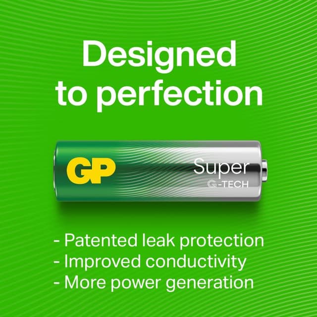 GP Batteries Super Alkaline AA-batteri 15A/LR6 12-pack - GP Batteries ...