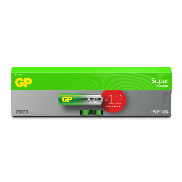 GP Batteries Super Alkaline AA-batteri 15A/LR6 12-pack - GP Batteries ...